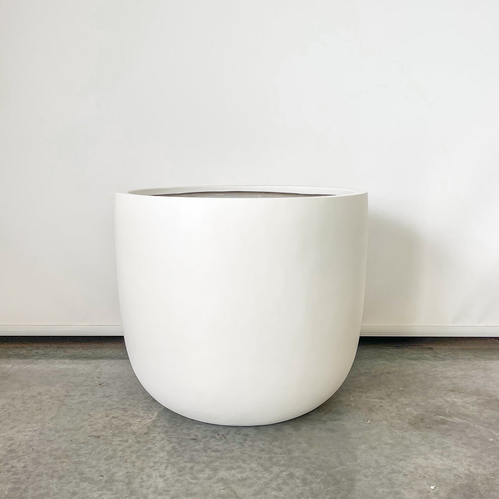 The Capri Extra Large White Pots for Indoor & Outdoor Style! – Casana ...